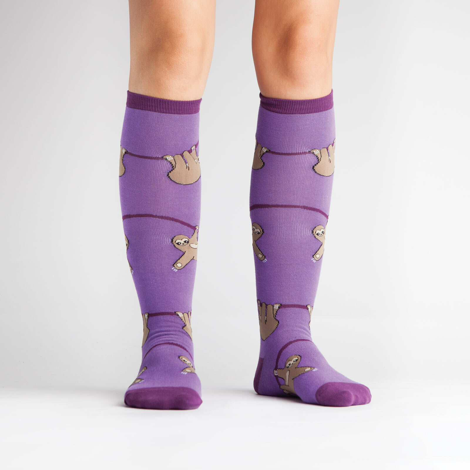 Sloth | Knee High Socks | Animal Socks - Sock It to Me